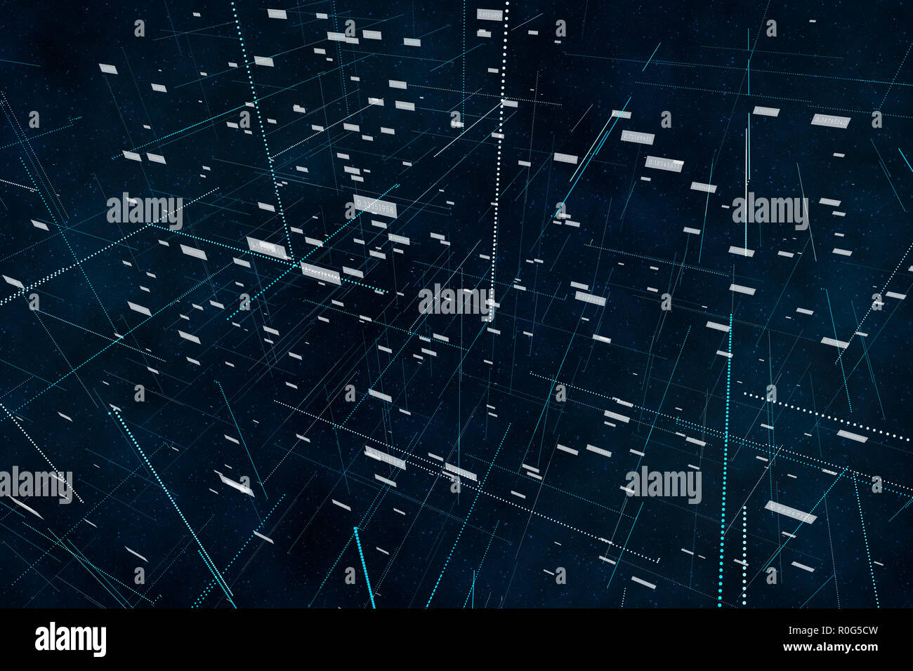 3d rendering, big data and finance Stock Photo - Alamy
