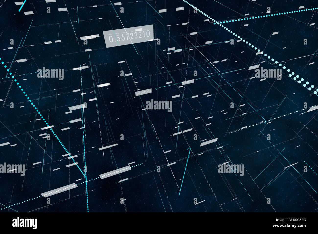 3d rendering, big data and finance Stock Photo - Alamy