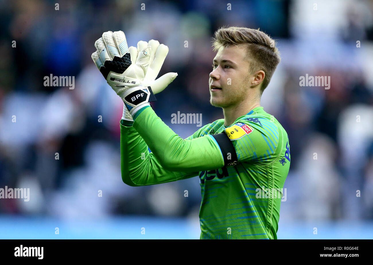 Leeds United goalkeeper Bailey Peacock-Farrell celebrates after the Sky ...