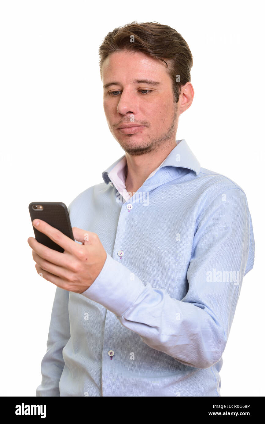 Serious caucasian businessman hi-res stock photography and images - Alamy