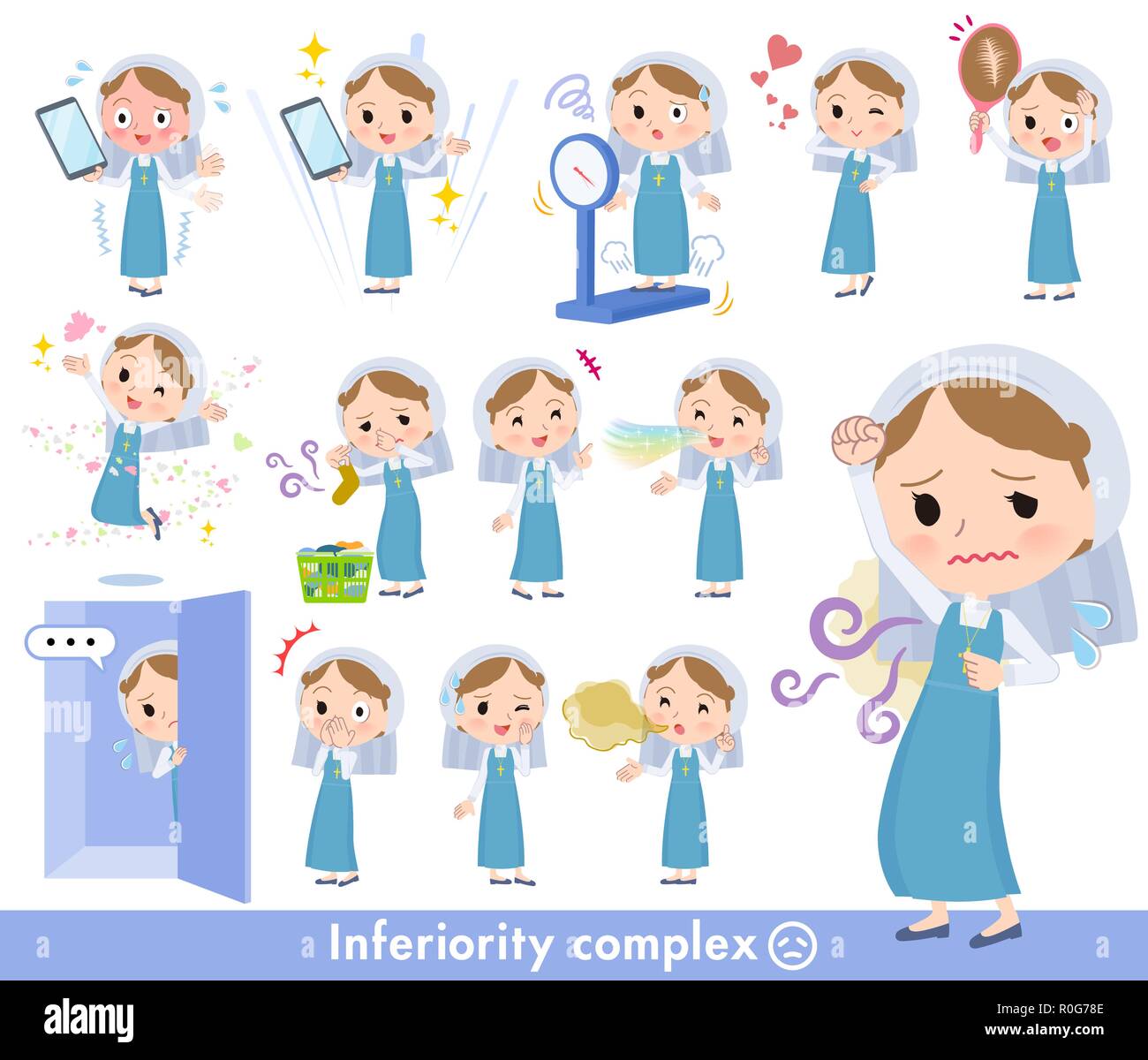 A set of Nun women on inferiority complex.There are actions suffering ...