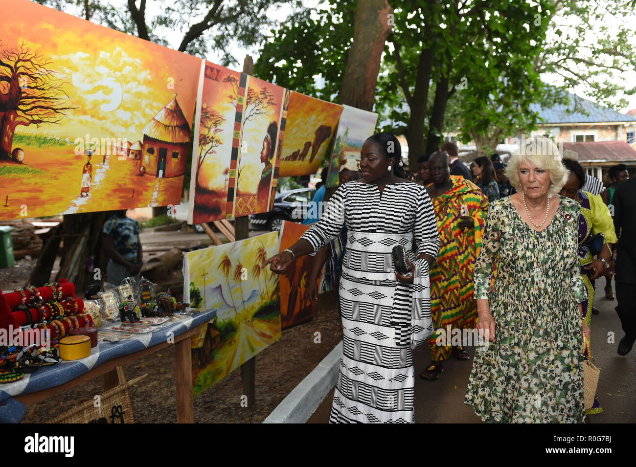 The Duchess of Cornwall during a visit to the National Cultural Centre ...
