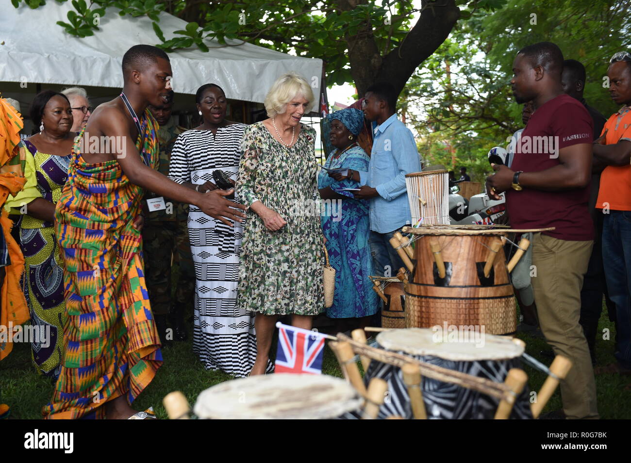 The Duchess of Cornwall during a visit to the National Cultural Centre ...