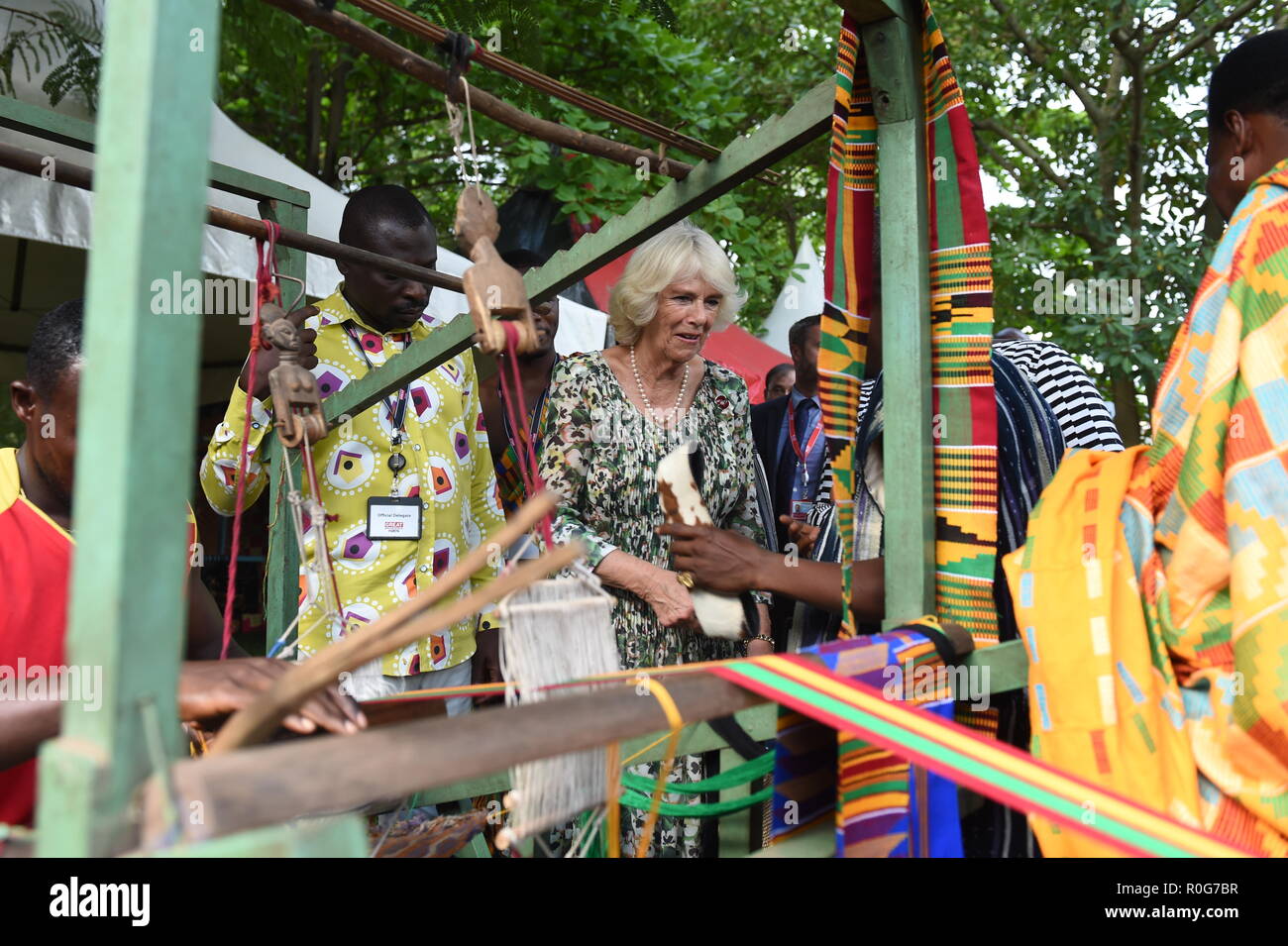 The Duchess of Cornwall during a visit to the National Cultural Centre ...