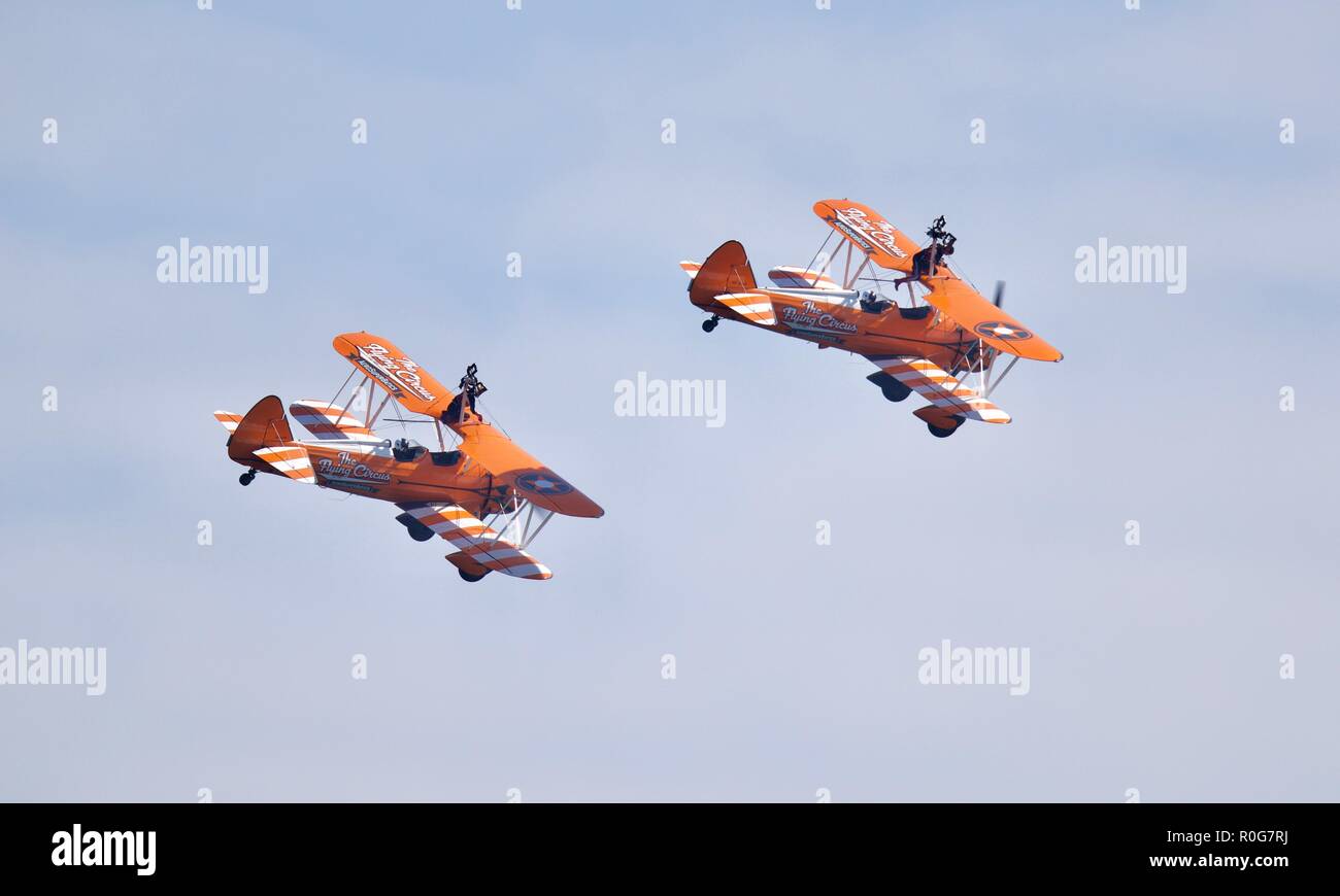 The Flying Circus entertaining thousands of holiday makers at the 2018 ...