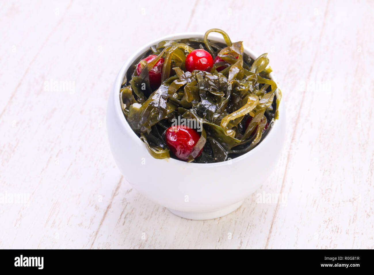 Pickled sea kale in the bowl Stock Photo - Alamy