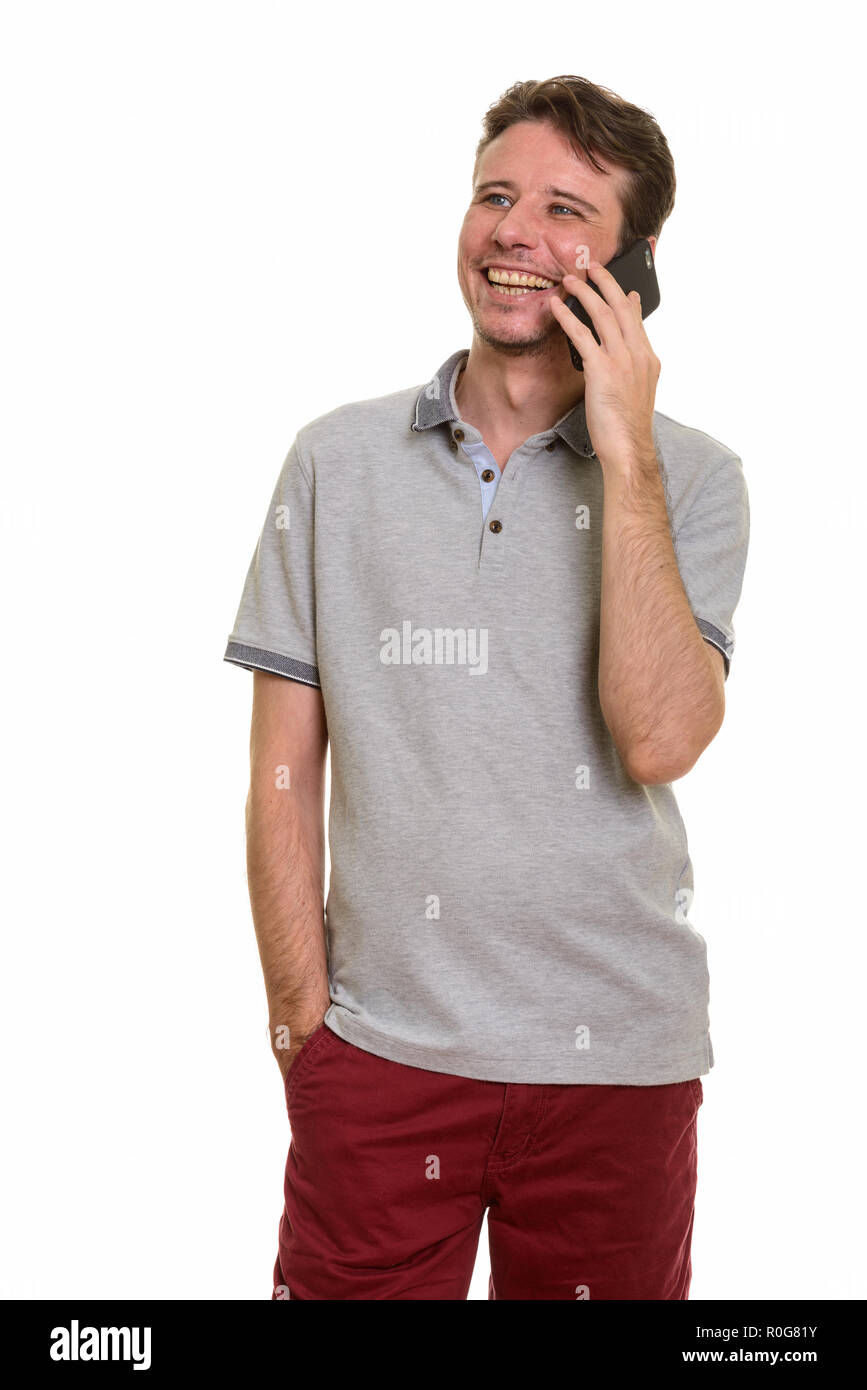 Talking on phone man digital hi-res stock photography and images - Alamy