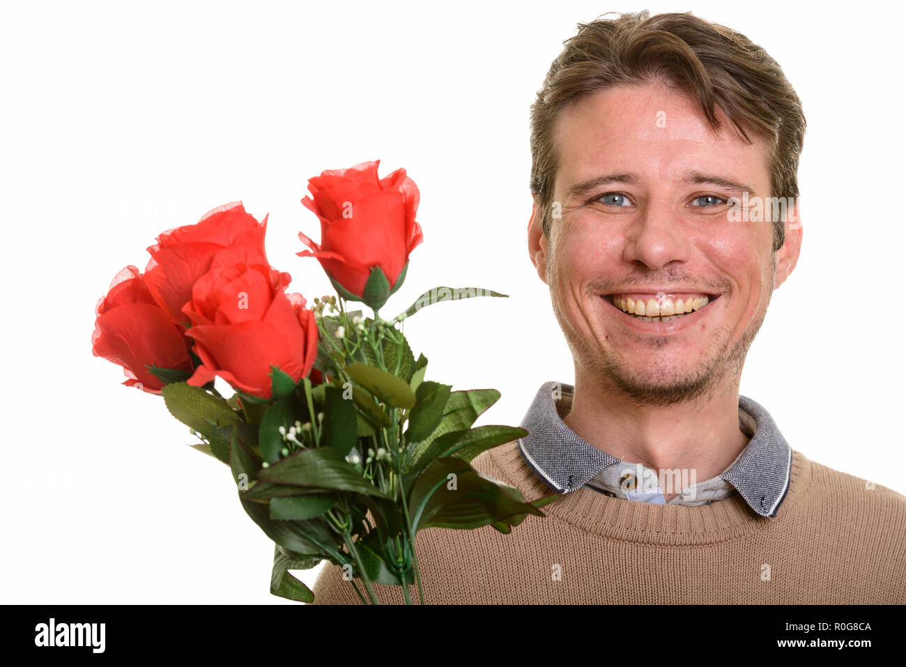 Portrait happy caucasian casual hi-res stock photography and images - Alamy