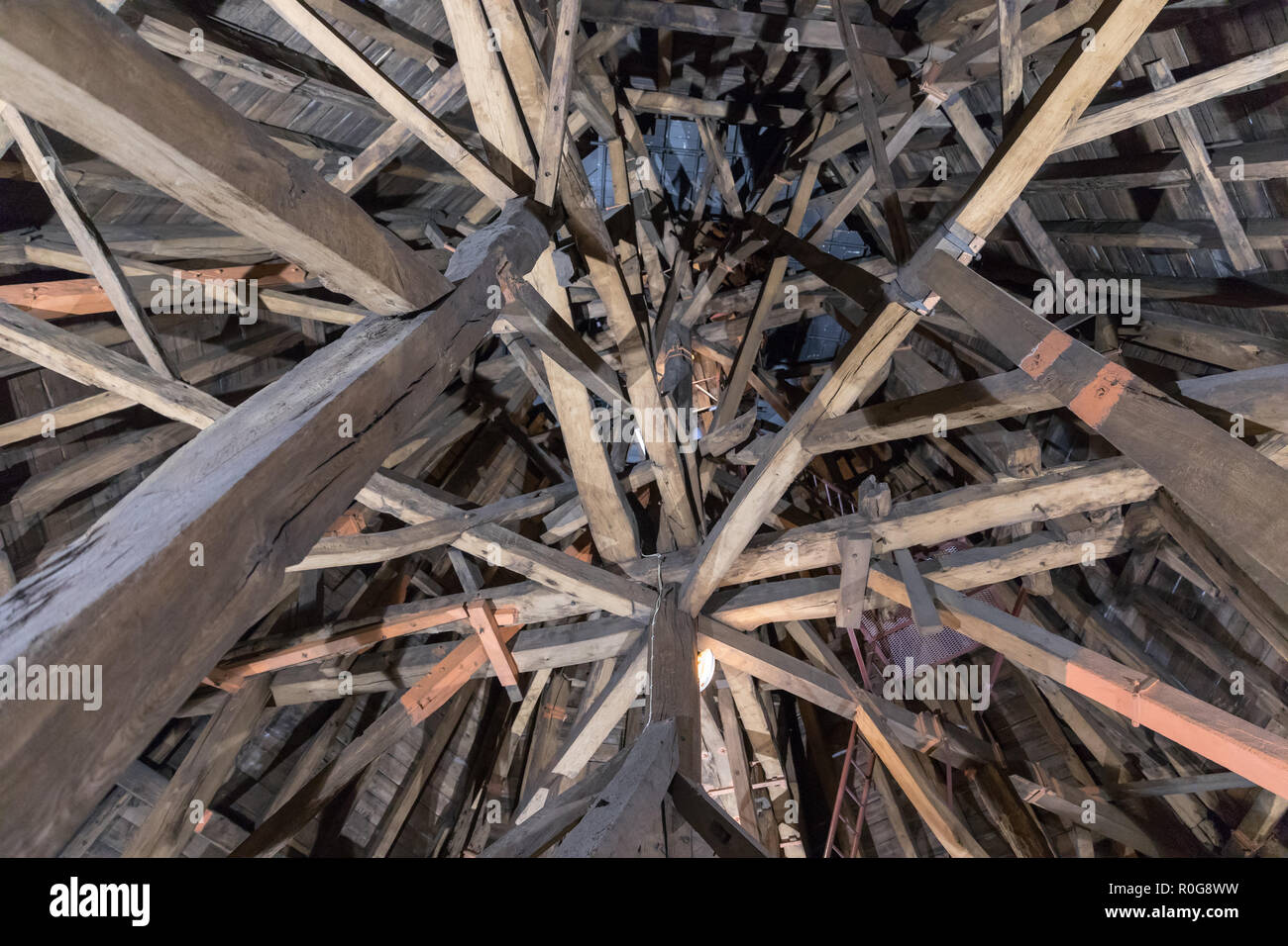 York Minster, Chapter House roof interior Stock Photo - Alamy