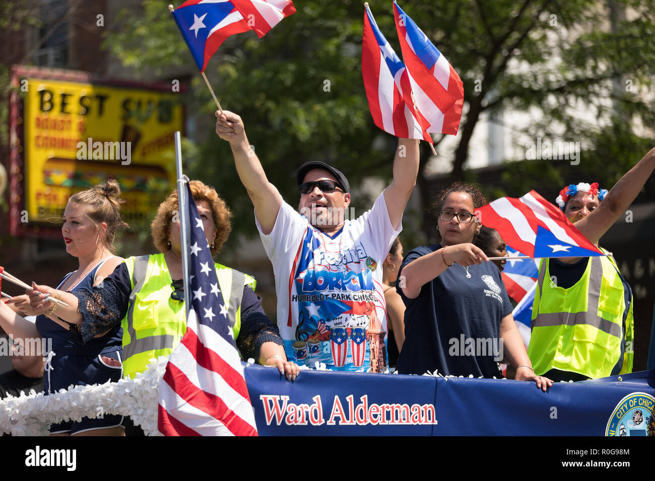 Chicago, Illinois, USA - June 16, 2018: The Puerto Rican People's ...