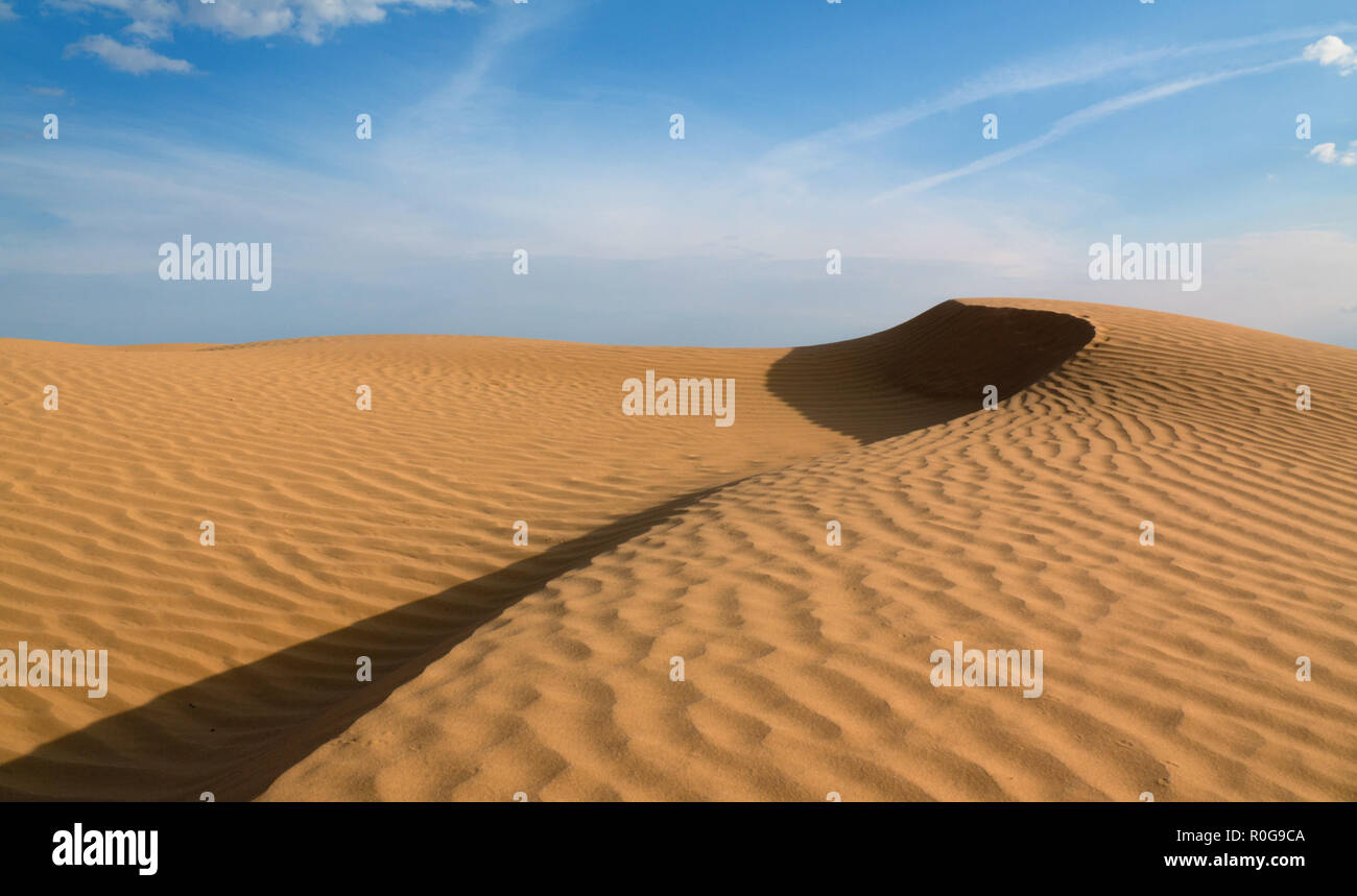Sand dunes in the Russian desert, Russia, Astrakhan Stock Photo - Alamy