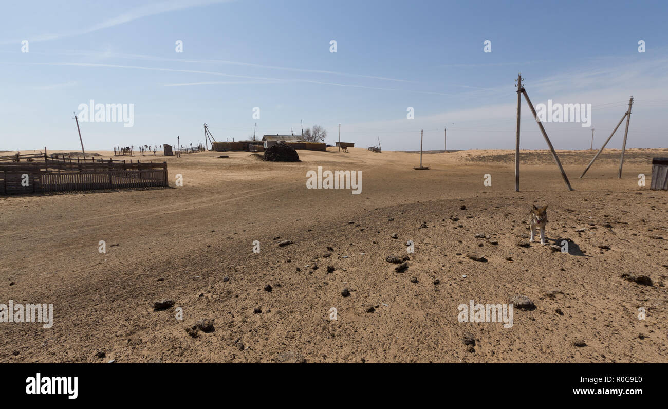 Sand dunes in the Russian desert, Russia, Astrakhan Stock Photo - Alamy