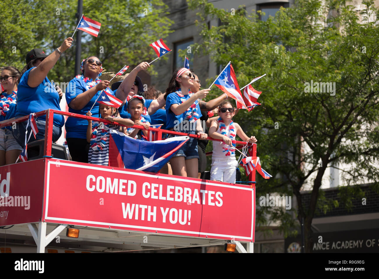 Chicago, Illinois, USA - June 16, 2018: The Puerto Rican People's ...