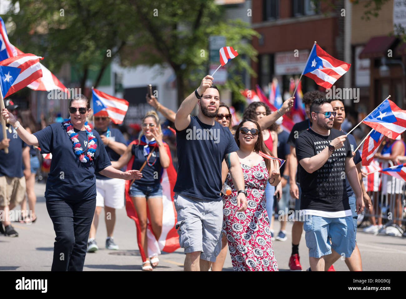Chicago, Illinois, USA - June 16, 2018: The Puerto Rican People's ...