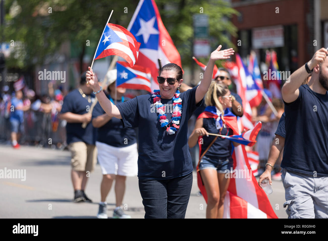 Chicago, Illinois, USA - June 16, 2018: The Puerto Rican People's ...