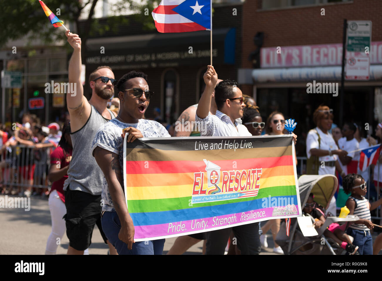 Chicago, Illinois, USA - June 16, 2018: The Puerto Rican People's ...