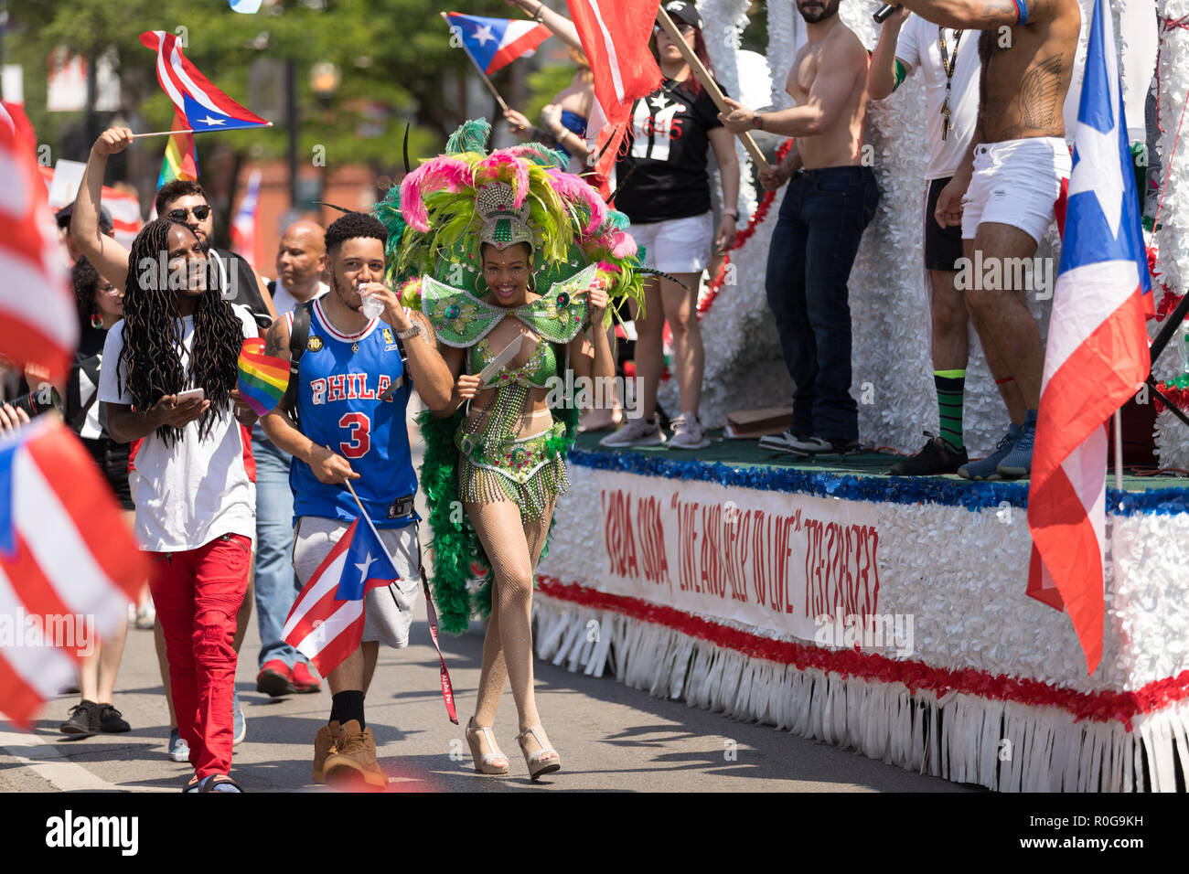 Chicago, Illinois, USA - June 16, 2018: The Puerto Rican People's ...