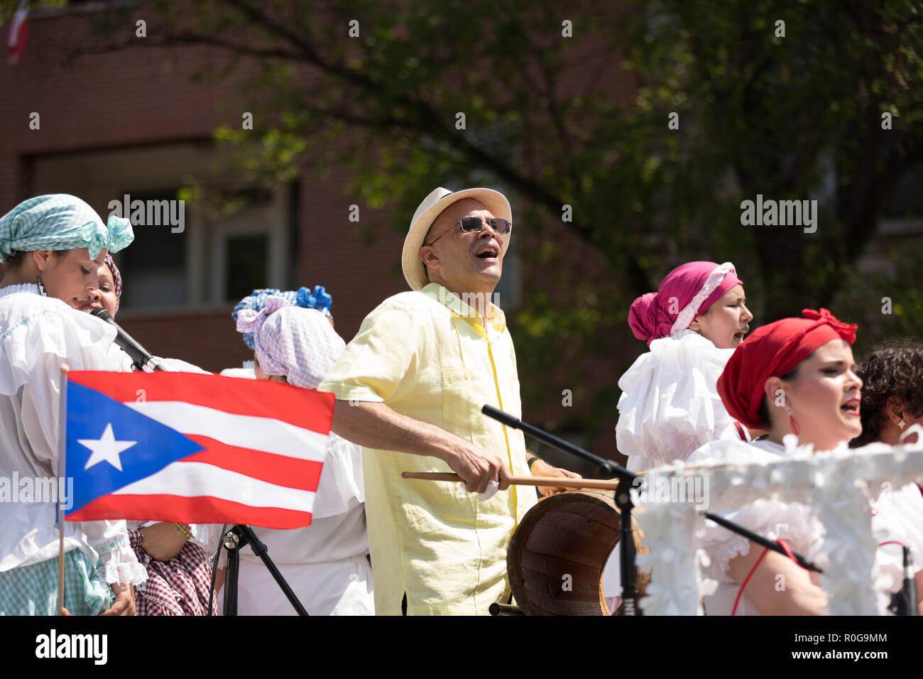 Chicago, Illinois, USA - June 16, 2018: The Puerto Rican People's ...