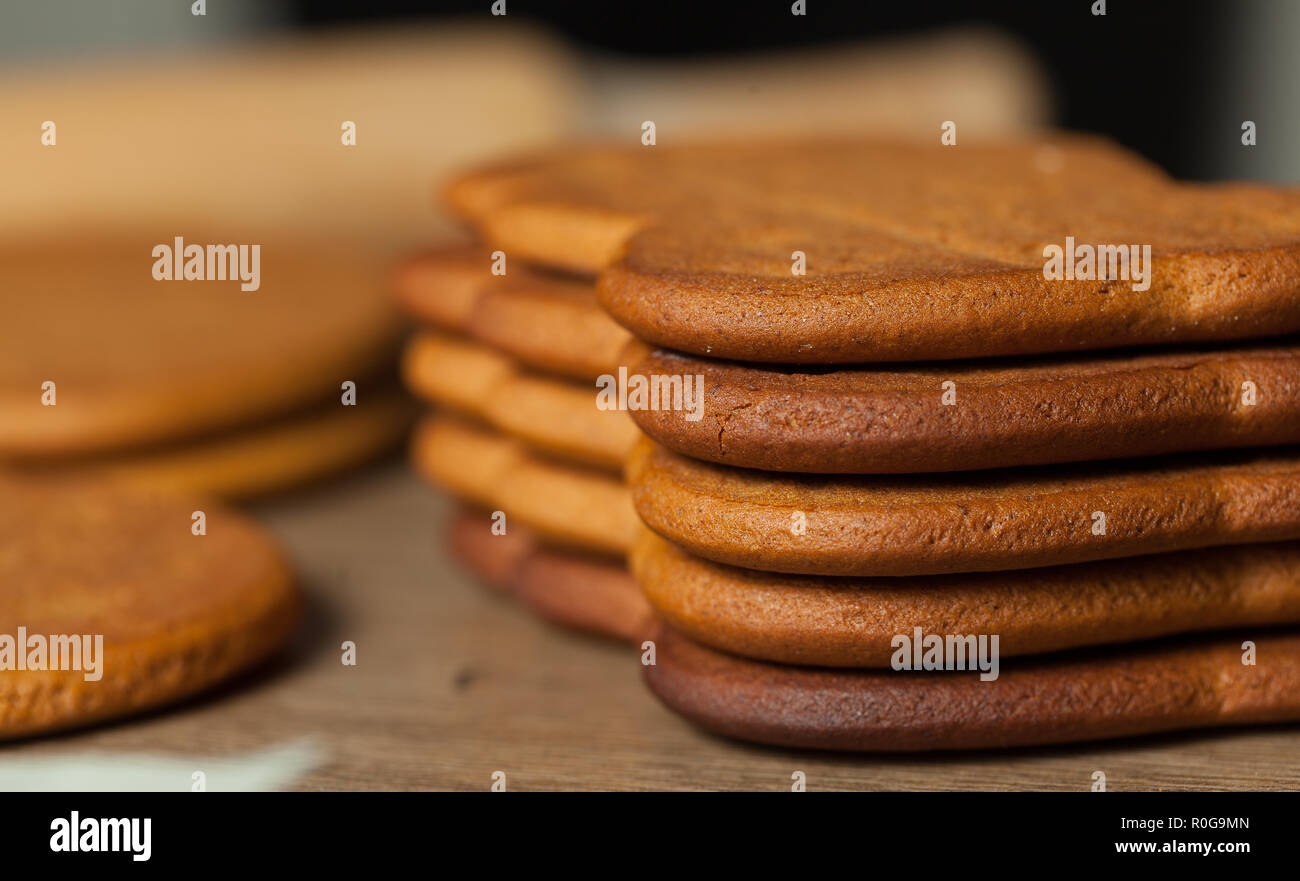 gingerbread cookies close up background horizontal image Stock Photo ...