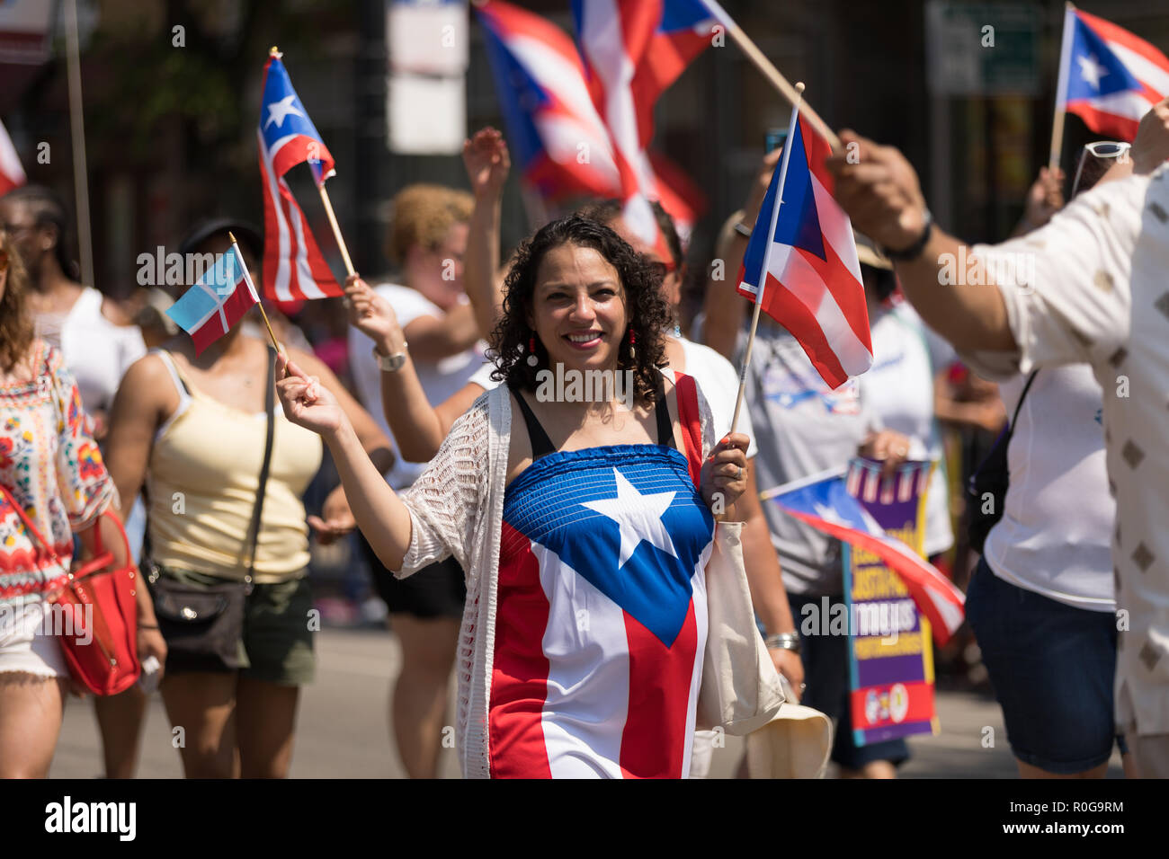 Chicago, Illinois, USA - June 16, 2018: The Puerto Rican People's ...