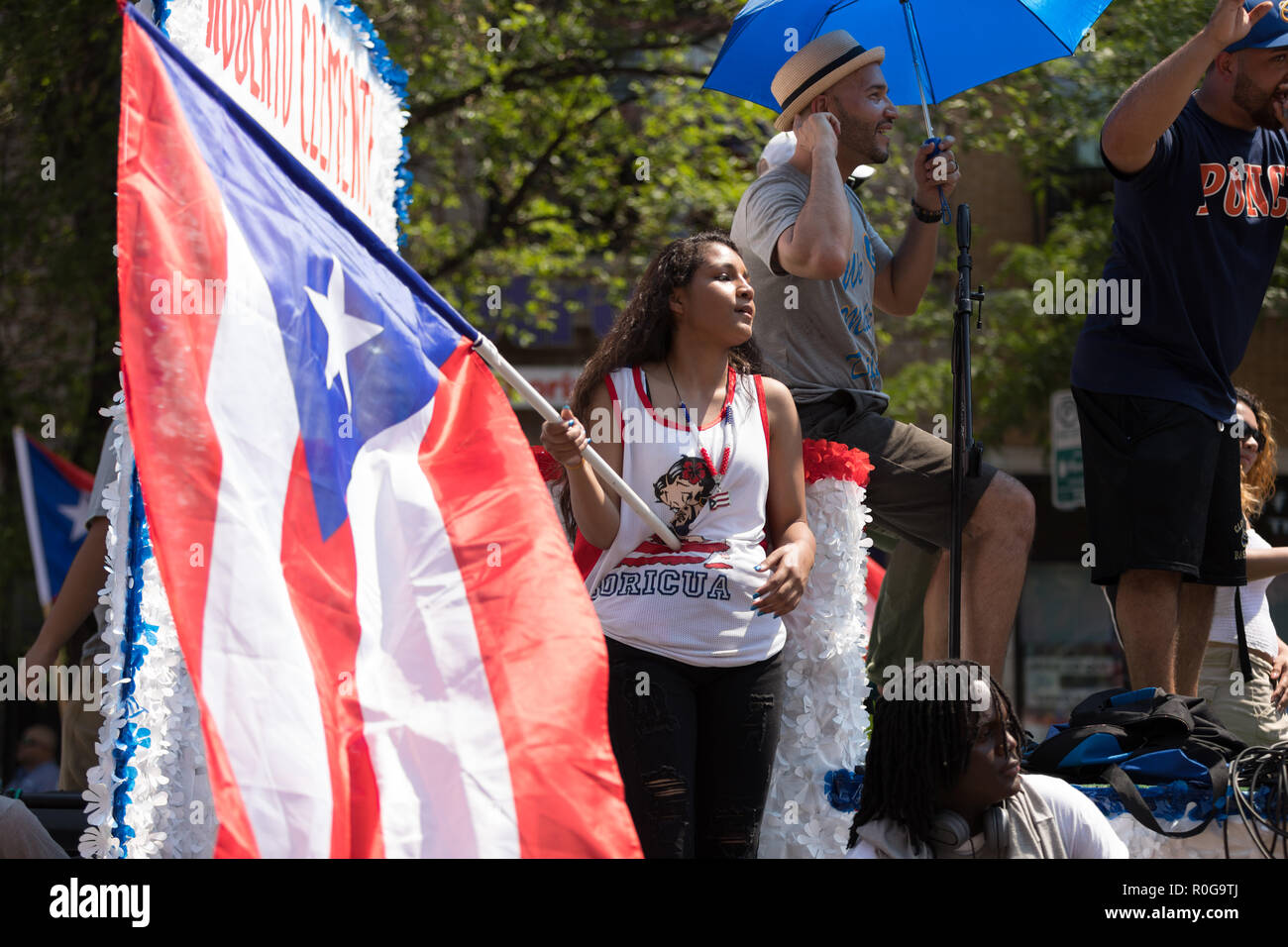 Chicago, Illinois, USA - June 16, 2018: The Puerto Rican People's ...