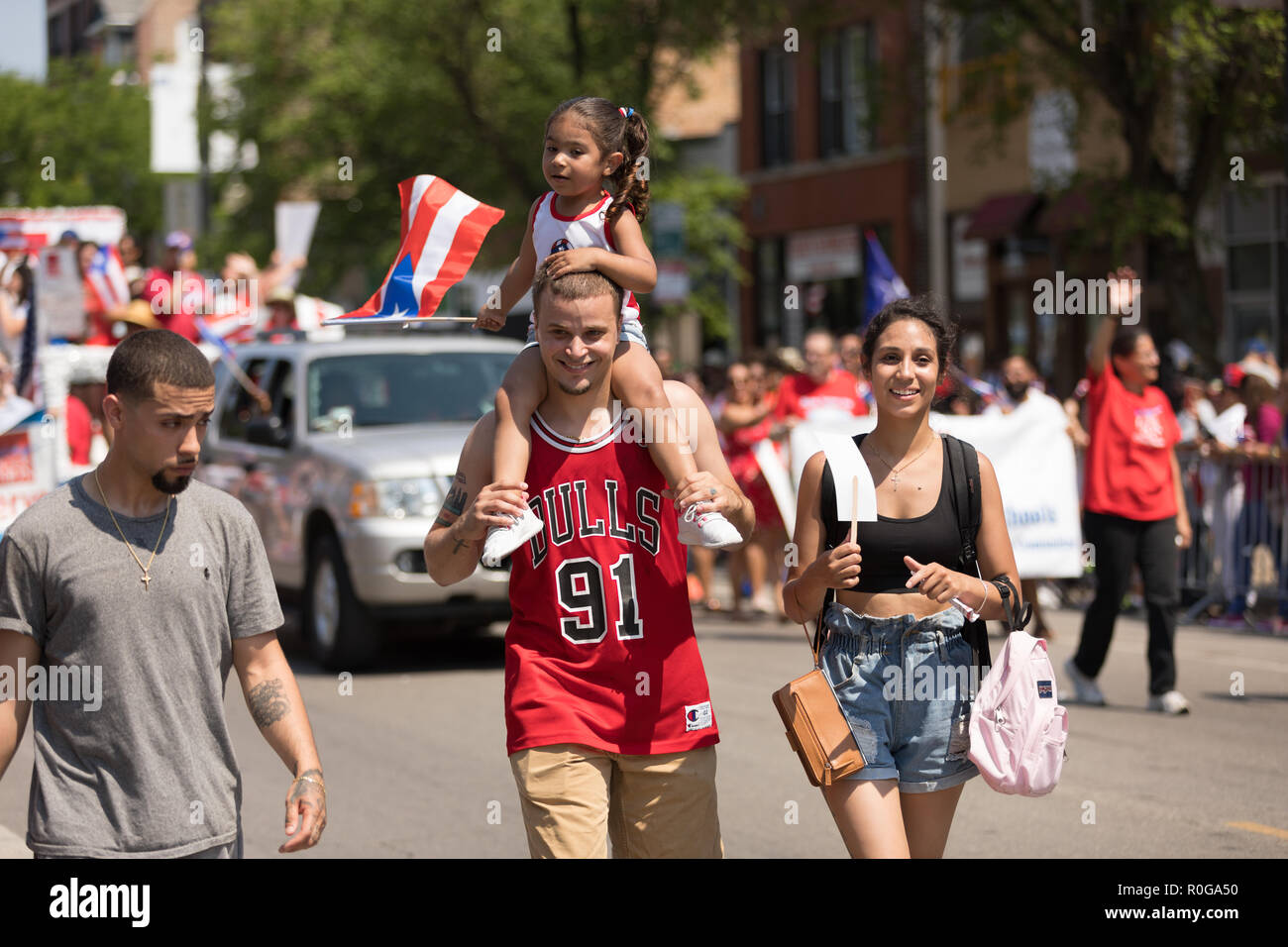 Chicago, Illinois, USA - June 16, 2018: The Puerto Rican People's ...