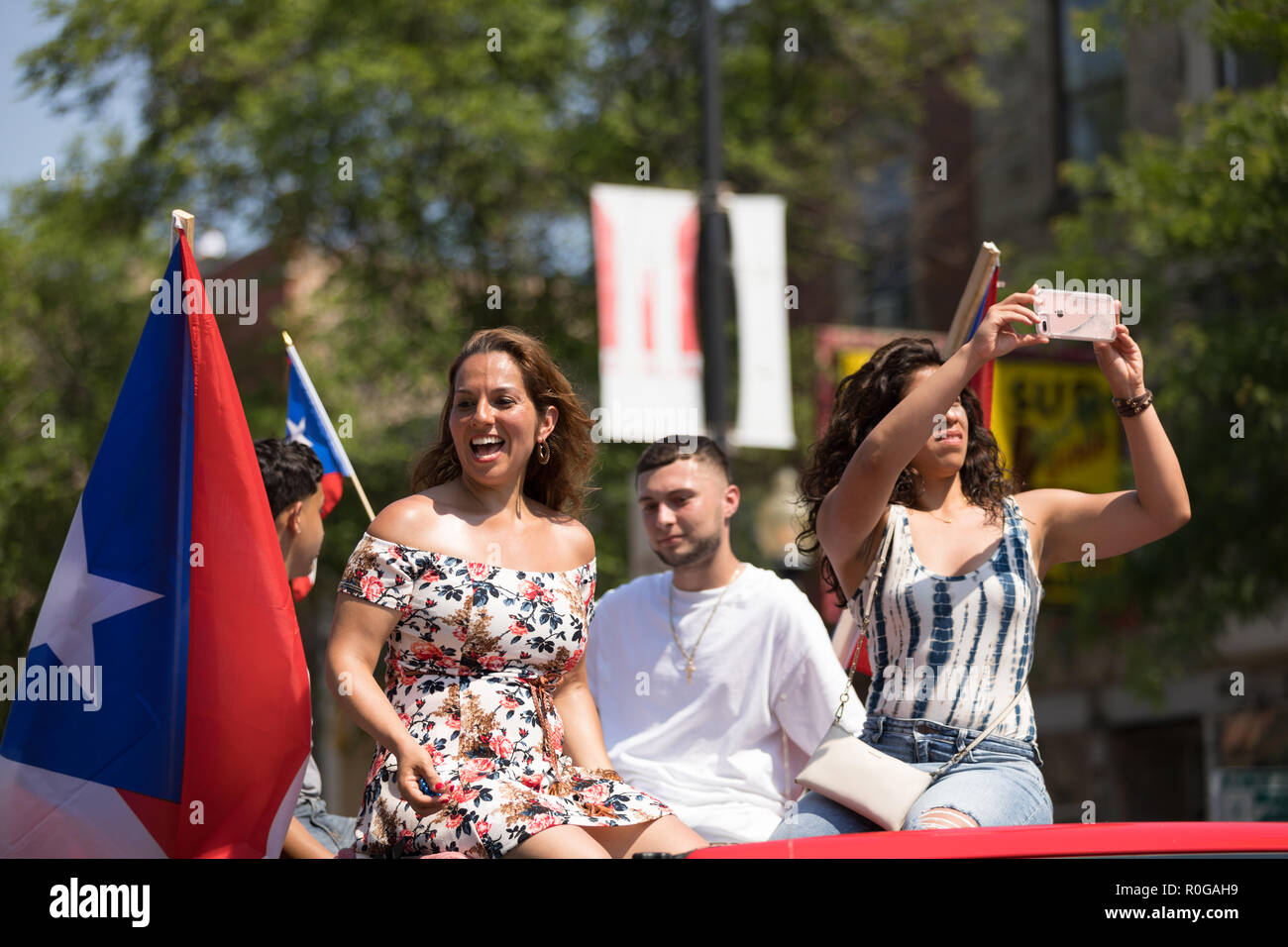 Chicago, Illinois, USA - June 16, 2018: The Puerto Rican People's ...