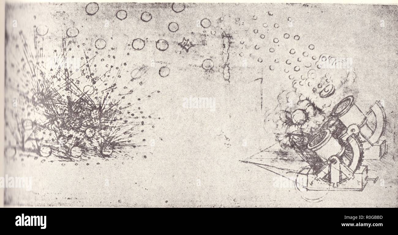 CANNON . LEONARDO DA VINCI Stock Photo - Alamy