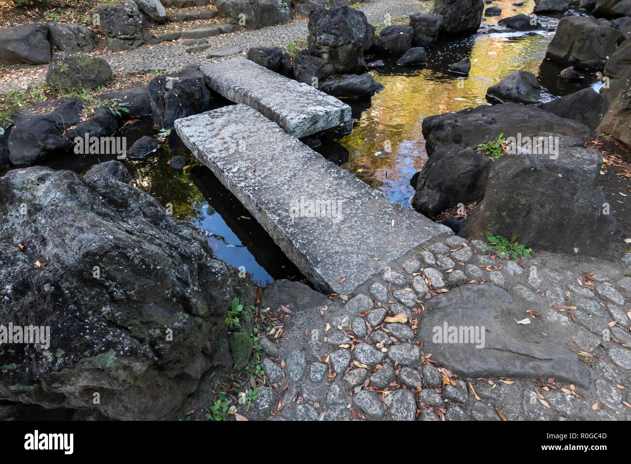 Oyokokawa Shinsui Park stretches along for nearly 2 kilometers along ...