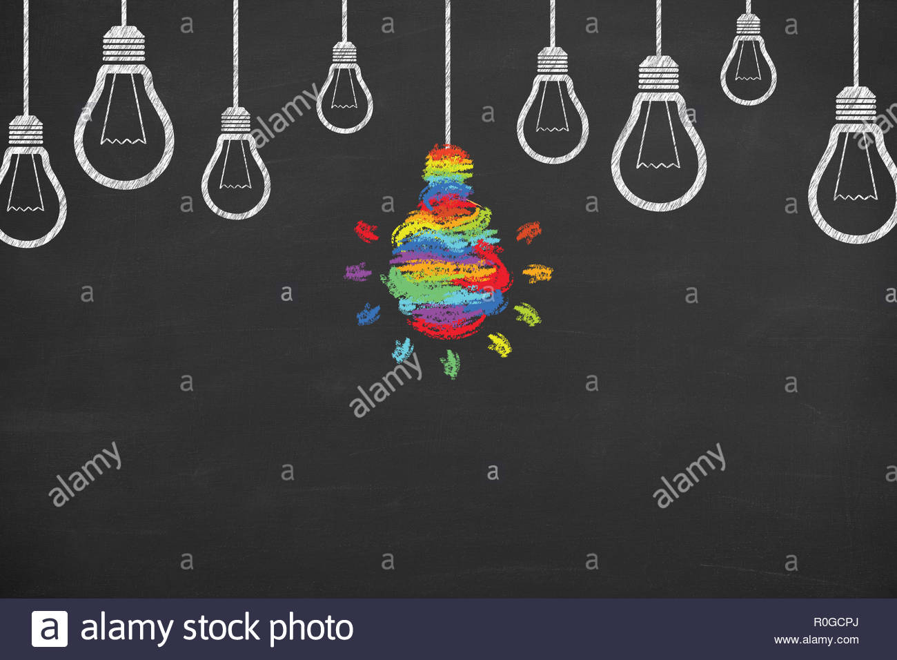 Creative Thinking Chalk Stock Photos & Creative Thinking Chalk Stock ...