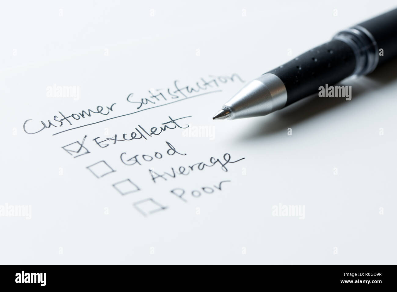 Customer satisfaction survey hi-res stock photography and images - Alamy