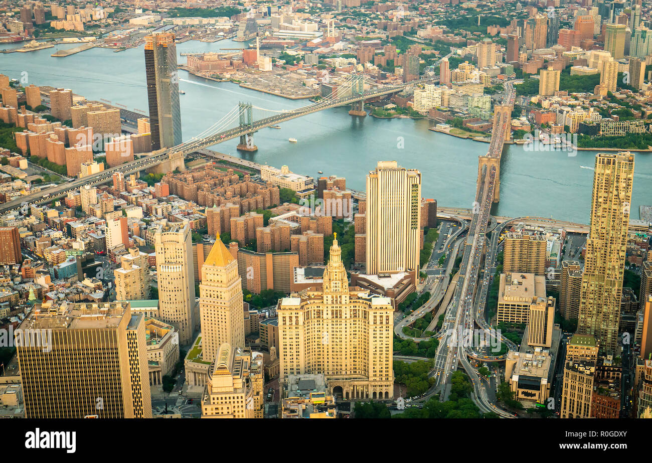 Aerial view of brooklyn hi-res stock photography and images - Alamy