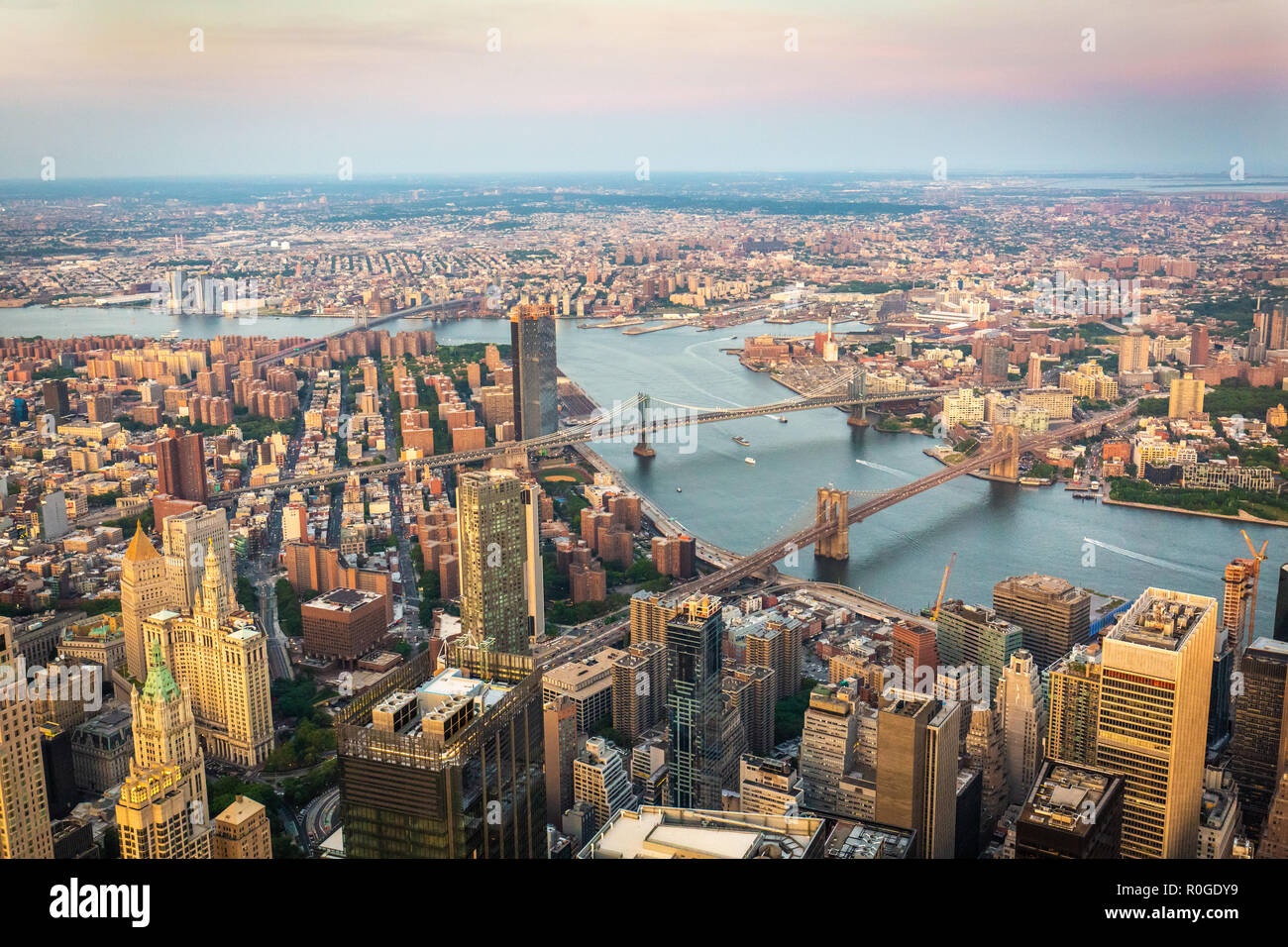 Aerial view of brooklyn hi-res stock photography and images - Alamy