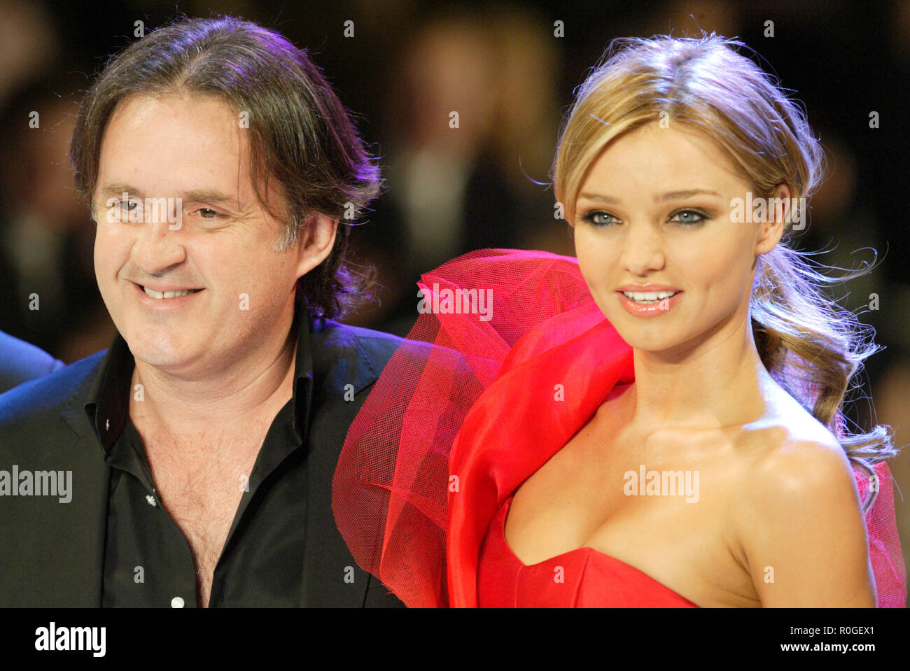 Megan Gale with designer Gary Zechevik from the Calibre label The David ...