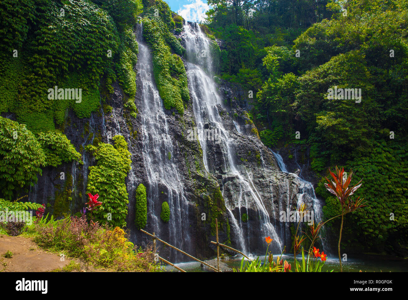 Banyumala waterfall in North Bali island, Indonesia Stock Photo - Alamy