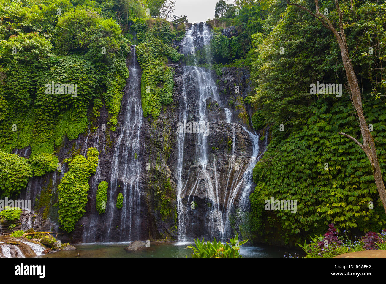 Banyumala waterfall in North Bali island, Indonesia Stock Photo - Alamy