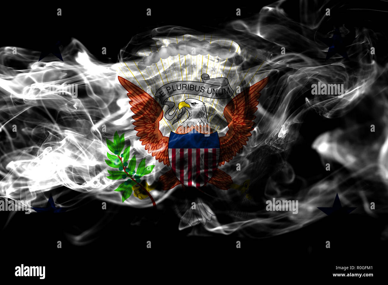 state smoke flag, United States Of America Stock Photo - Alamy