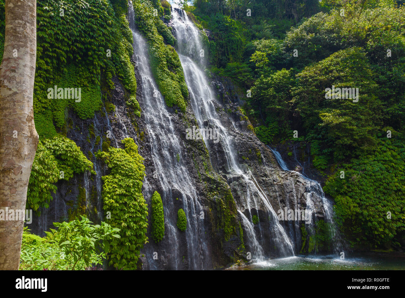 Banyumala waterfall in North Bali island, Indonesia Stock Photo - Alamy