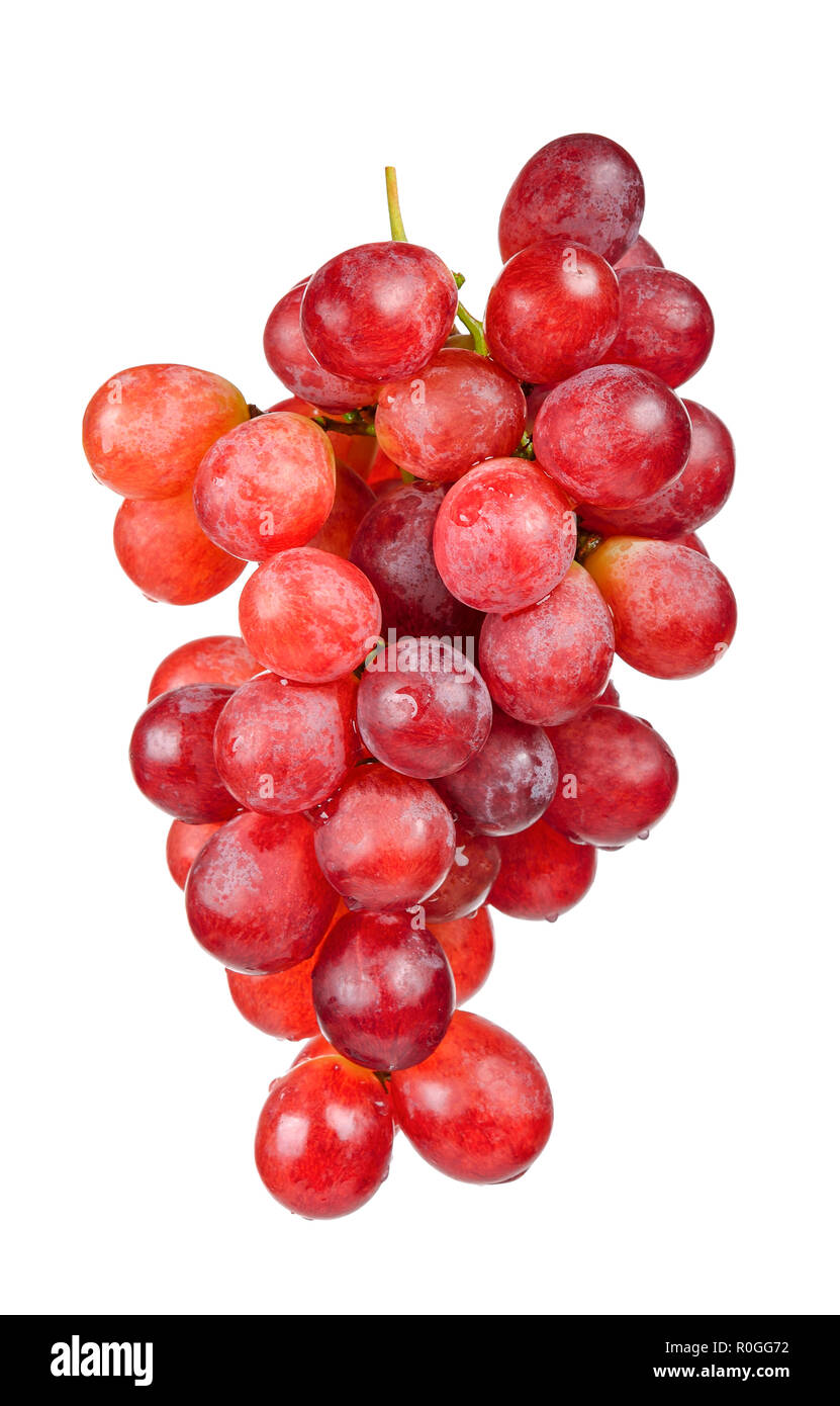 Red grape isolated on white clipping path Stock Photo - Alamy