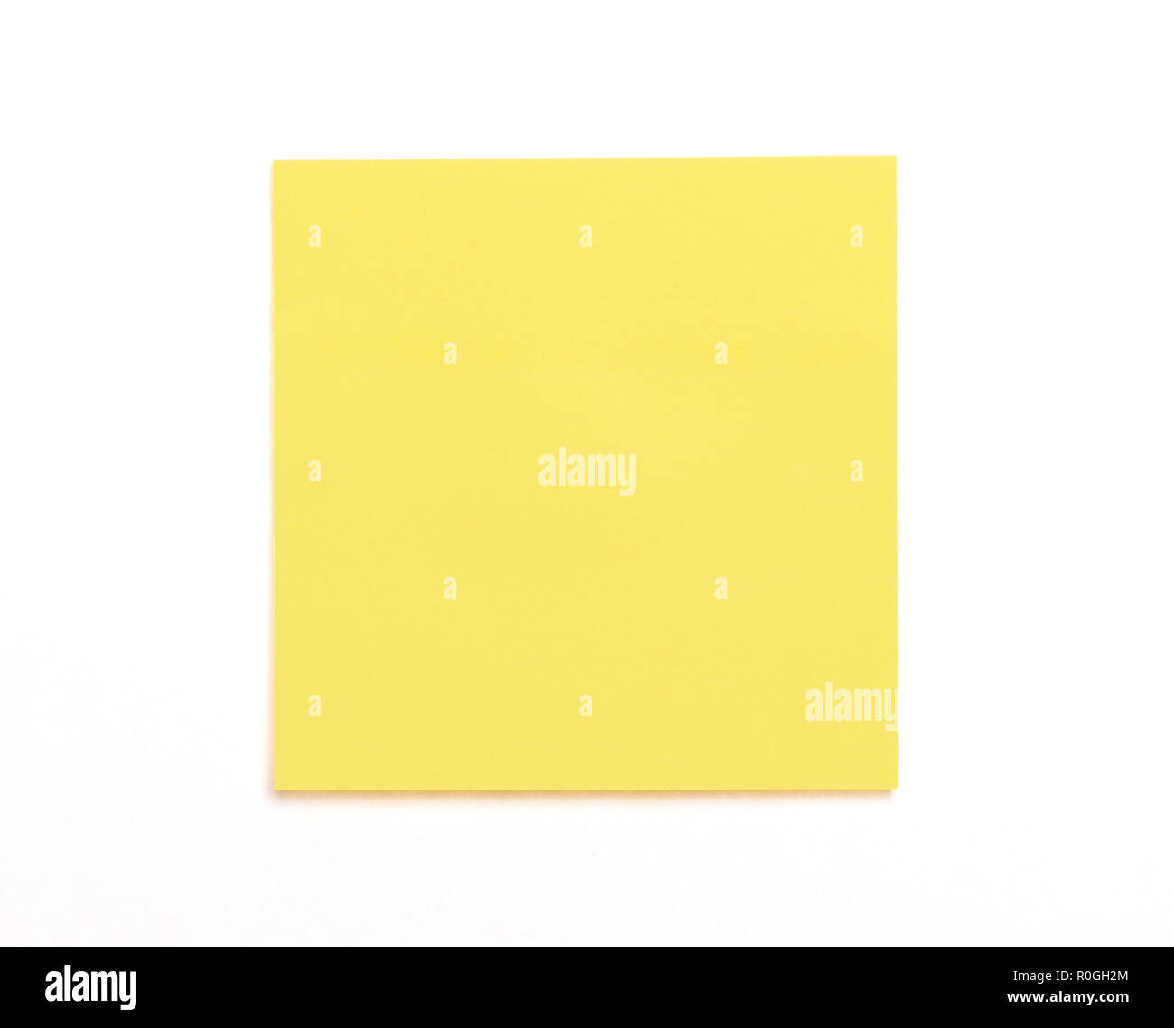 Yellow sticky note isolated on a white background Stock Photo - Alamy