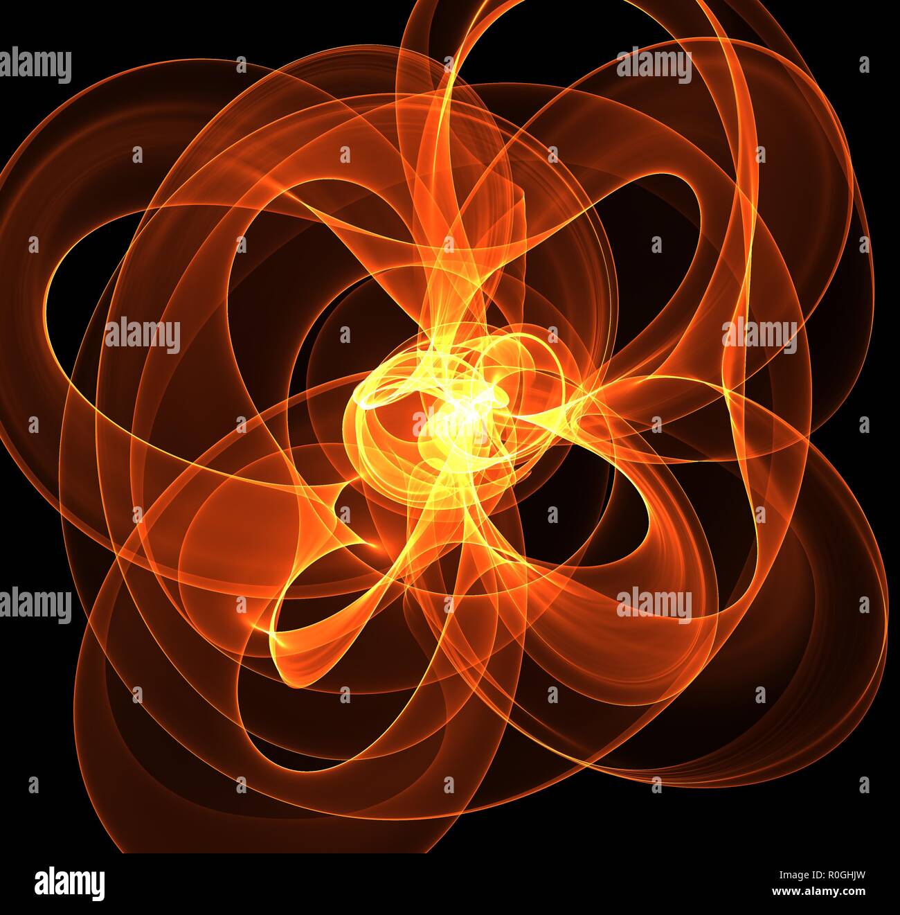 Round abstract fire illustration Stock Photo - Alamy