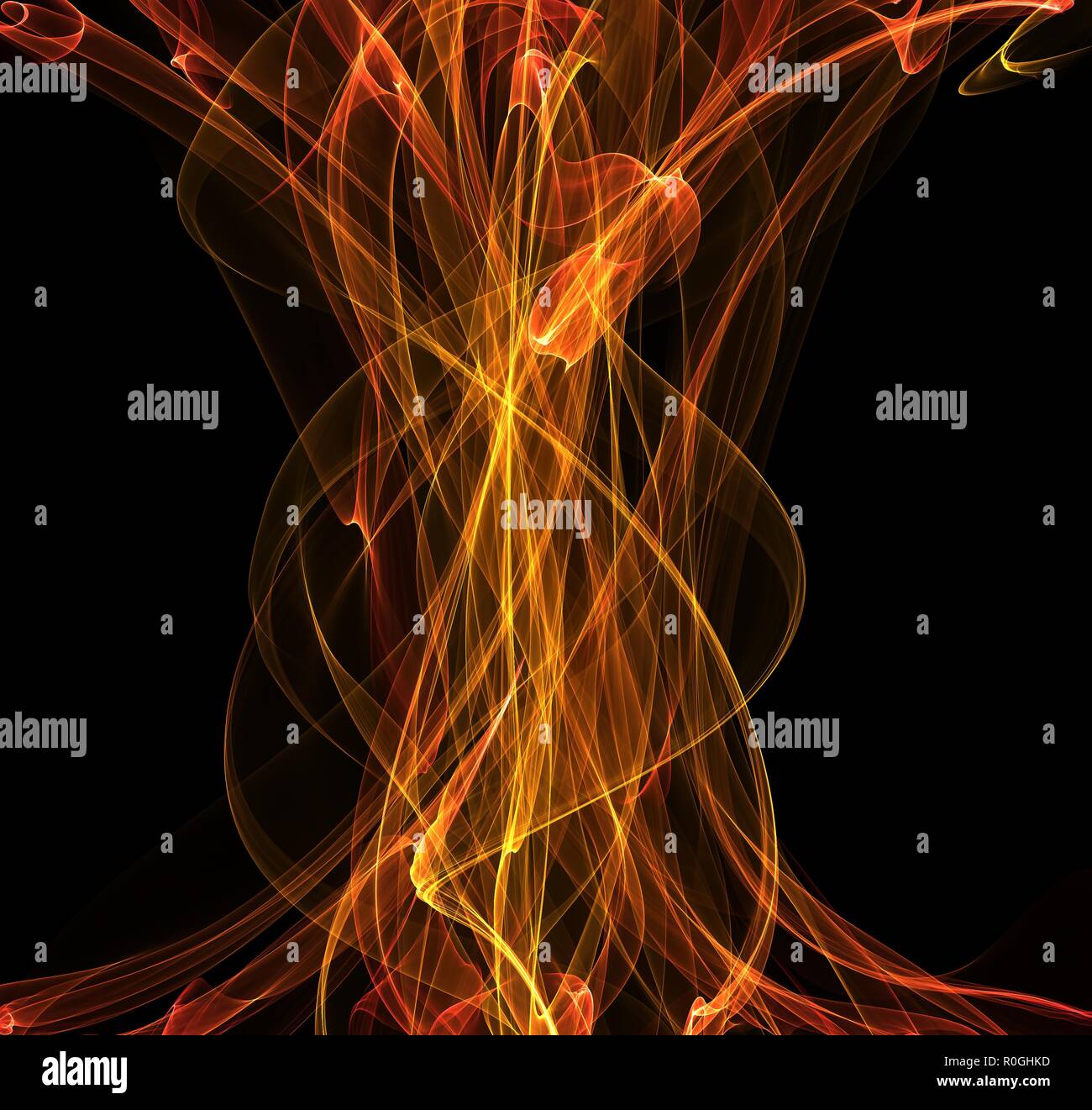 Flame - abstract fire illustration Stock Photo - Alamy