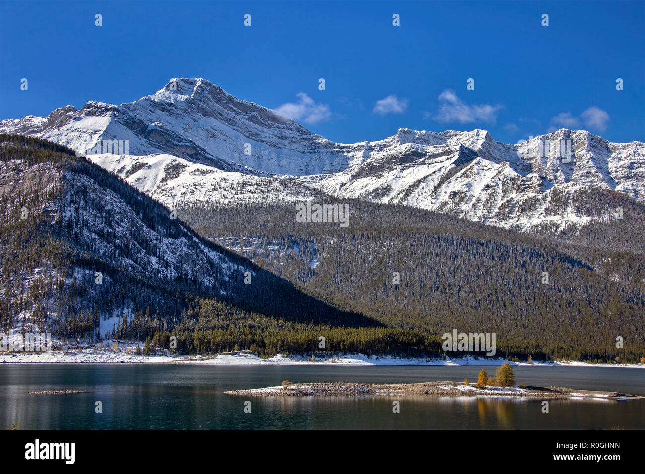 Rocky Mountains Winter Fall Kananaskis Spray Lakes Stock Photo - Alamy