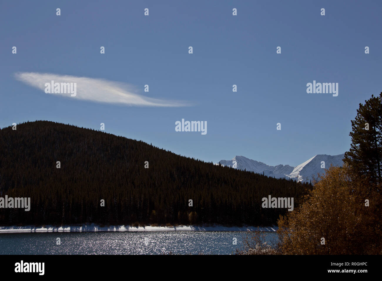 Rocky Mountains Winter Fall Kananaskis Spray Lakes Stock Photo - Alamy