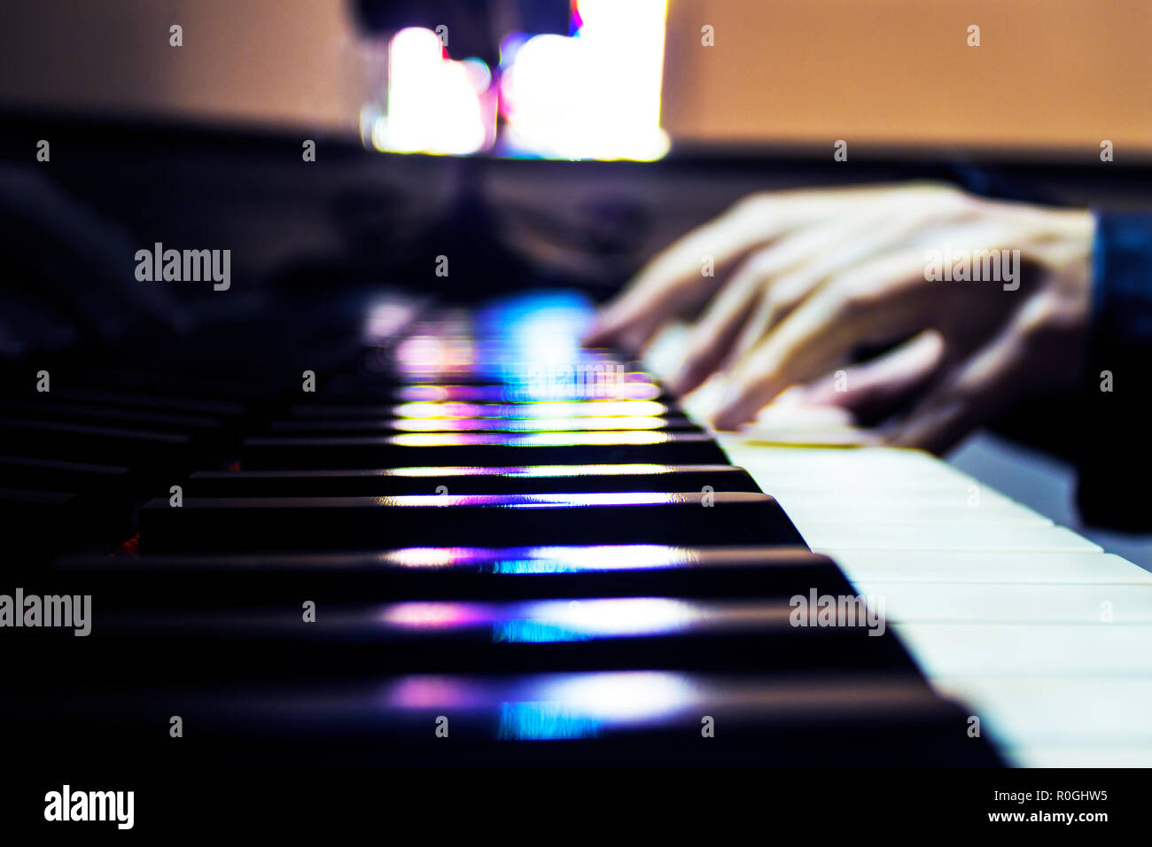 Rainbow piano hi-res stock photography and images - Alamy