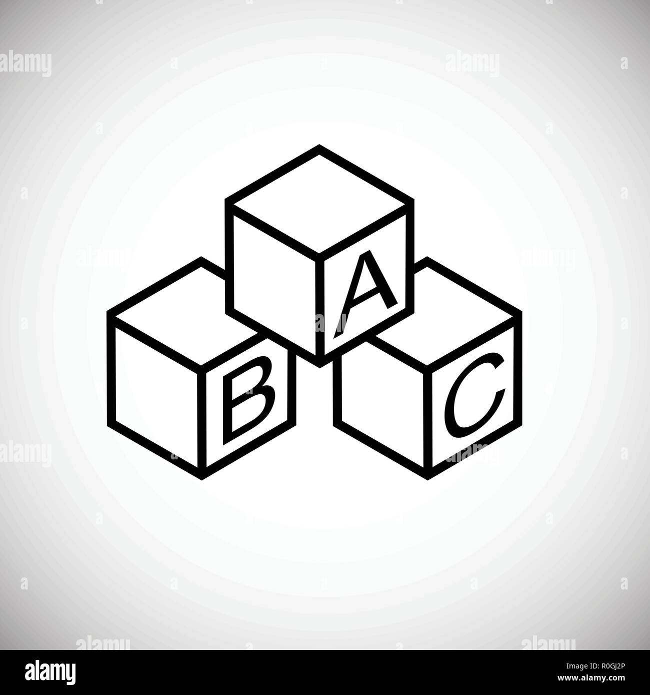 Bricks alphabet Stock Vector Images - Alamy