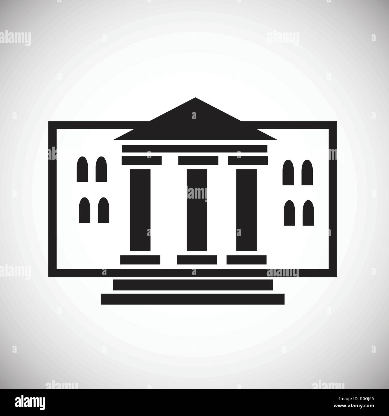 Bank building on white background Stock Vector Image & Art - Alamy