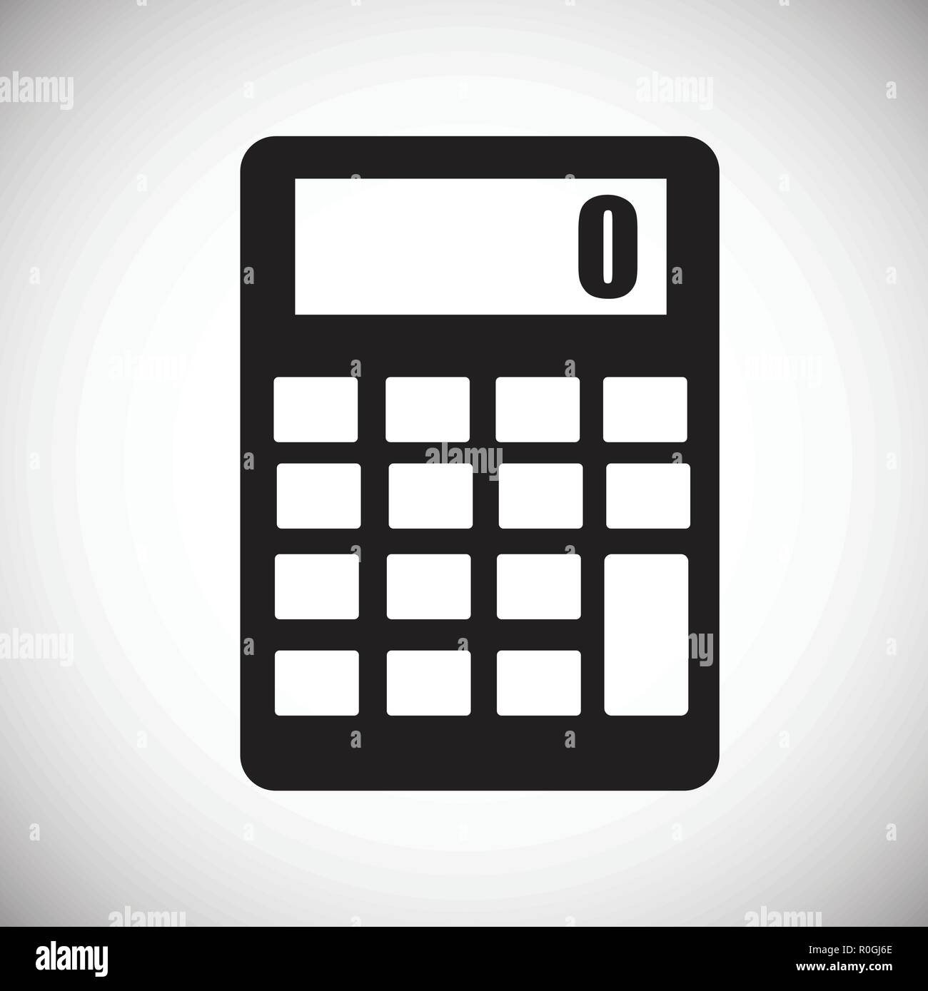 Calculator on white background Stock Vector Image & Art - Alamy