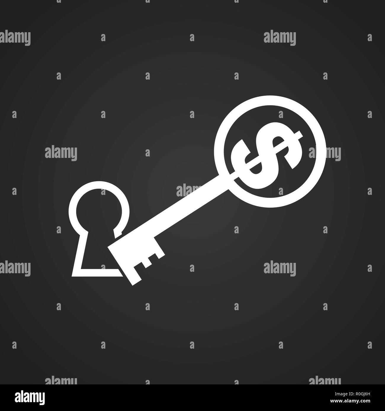 Success key hole on black background Stock Vector Image & Art - Alamy