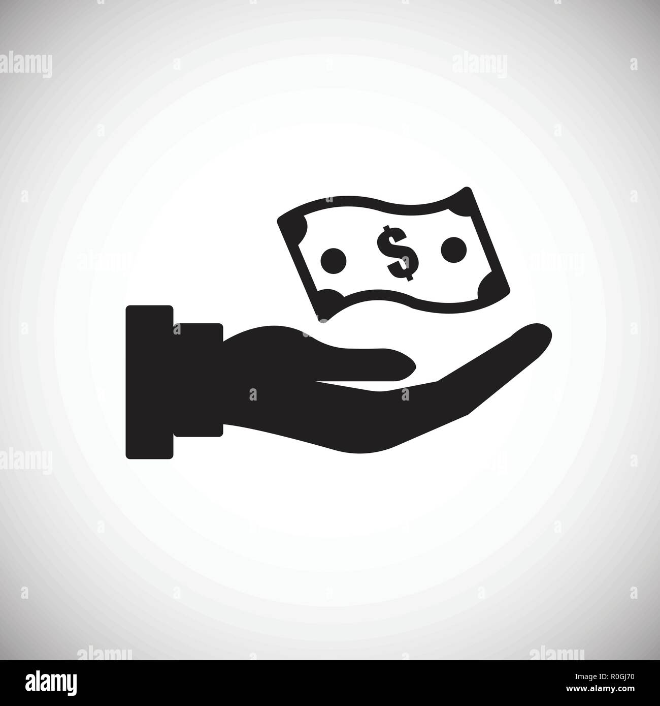 Money saving hand on white background Stock Vector Image & Art - Alamy